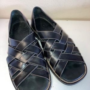 Hand Made Shoes | Mens Mexican Moccasin Huarache Sandal Color Vino ...